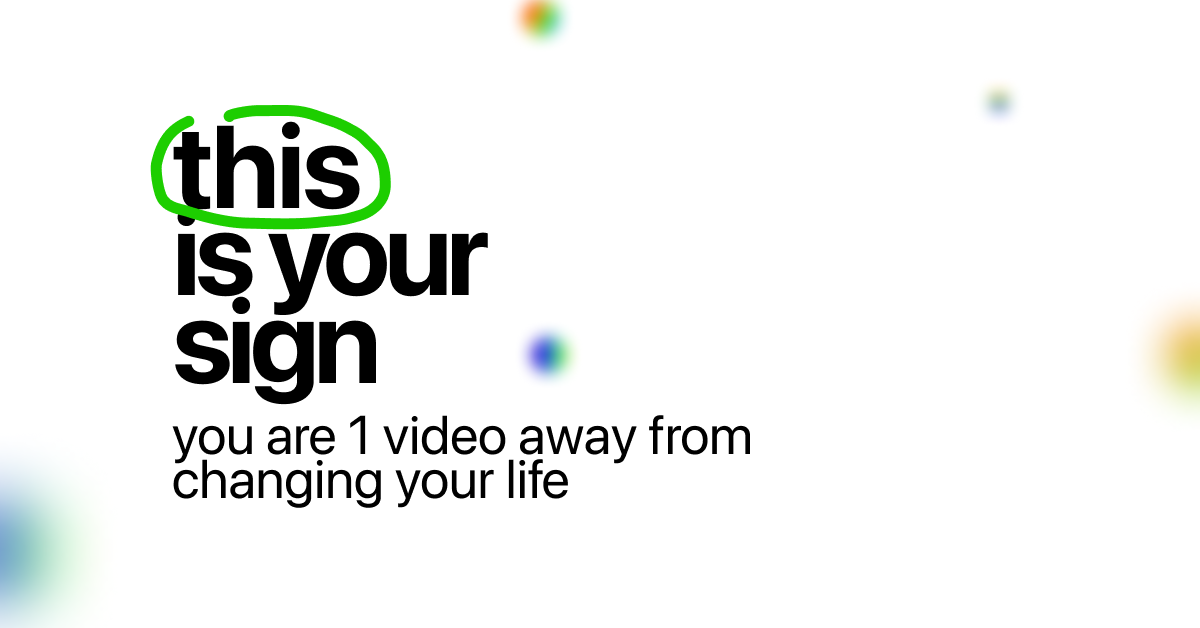 this is your sign